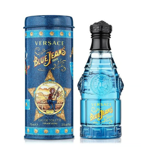Versace Blue Jeans Men’s Perfume/Cologne For Men Eau de Toilette 2.5 o ...